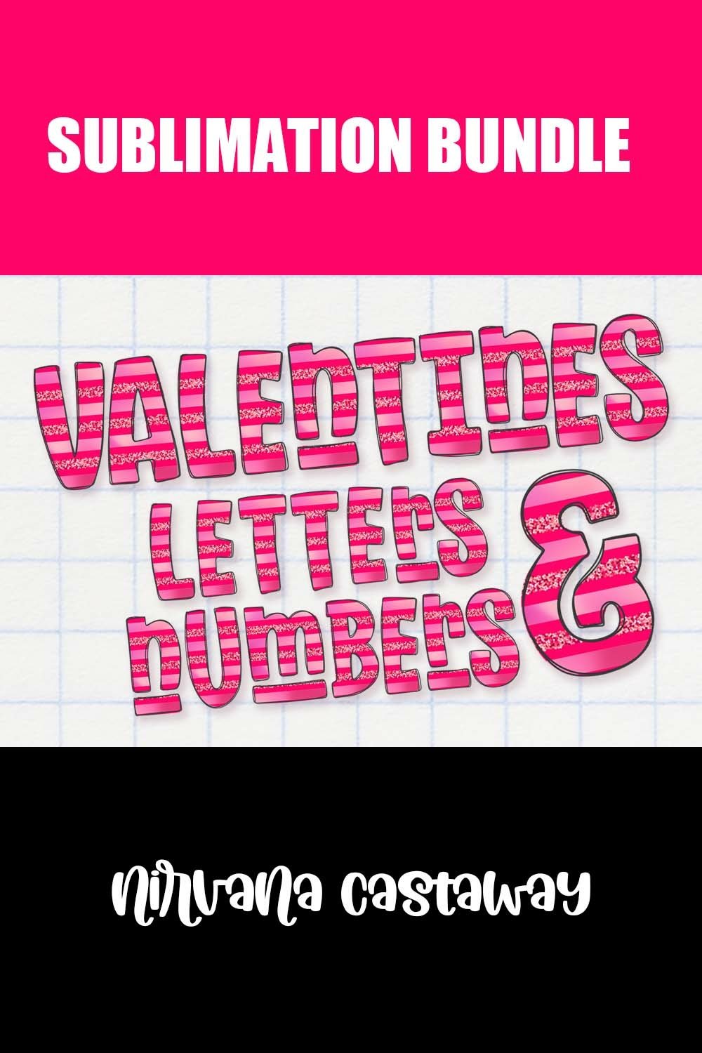 Valentine's Day Alphabet Litters Numbers Symbols PNG