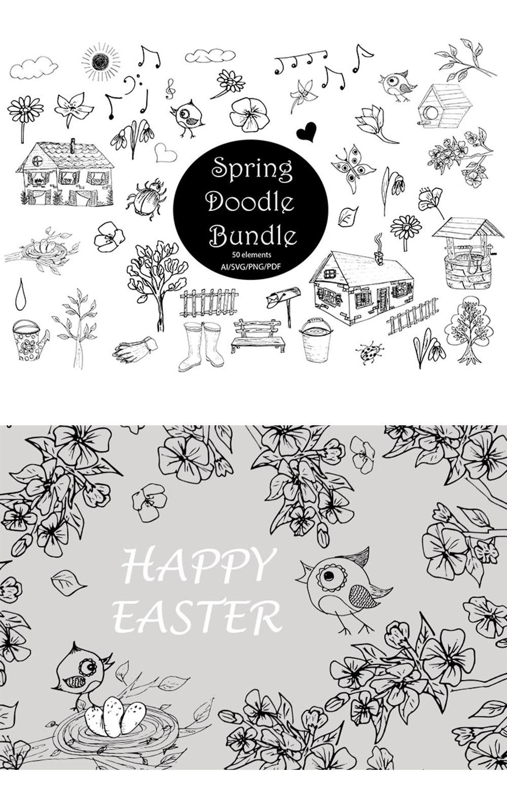Spring, easter, svg, mothers day, easter svg, flowers, png