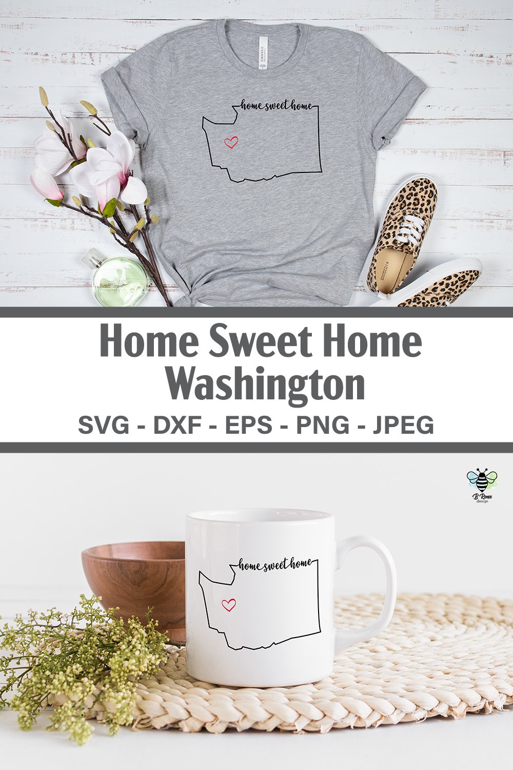 Washington Home Sweet Home SVG | State Pride SVG
