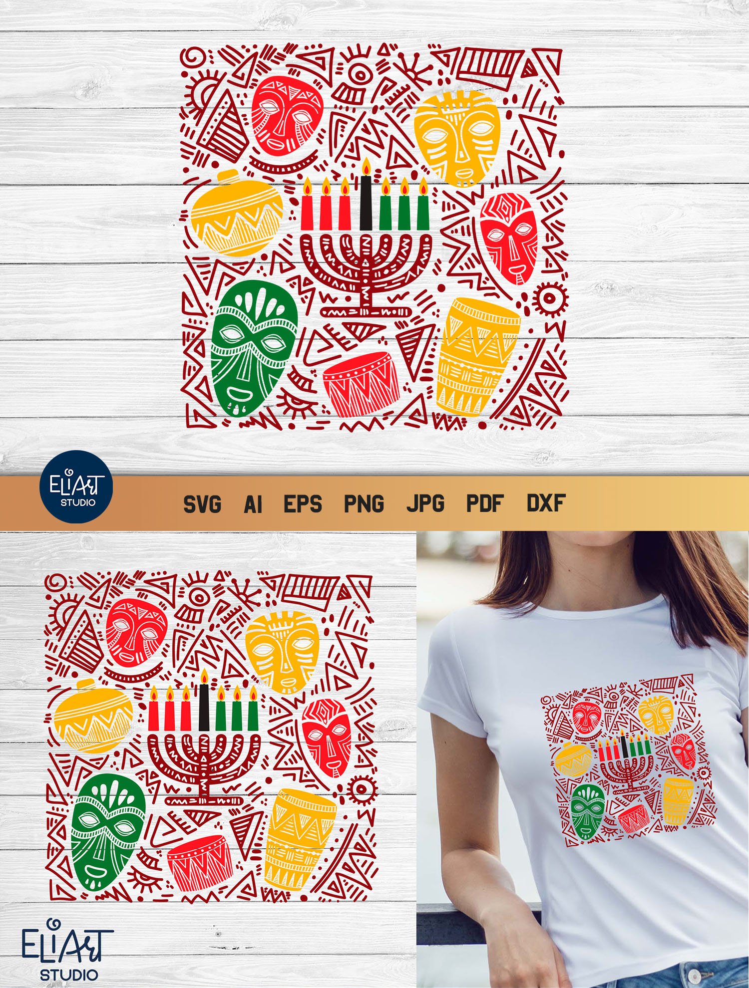 Kwanzaa SVG | Happy Kwanzaa PNG Design