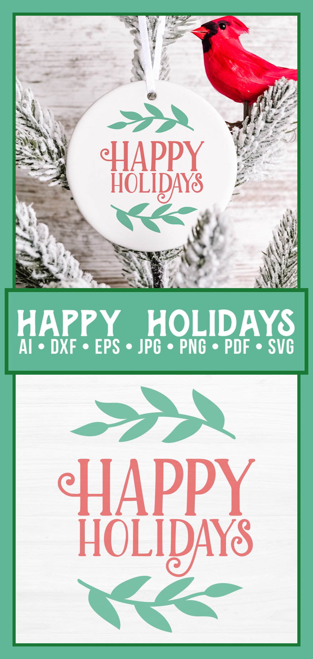 Happy Holidays SVG