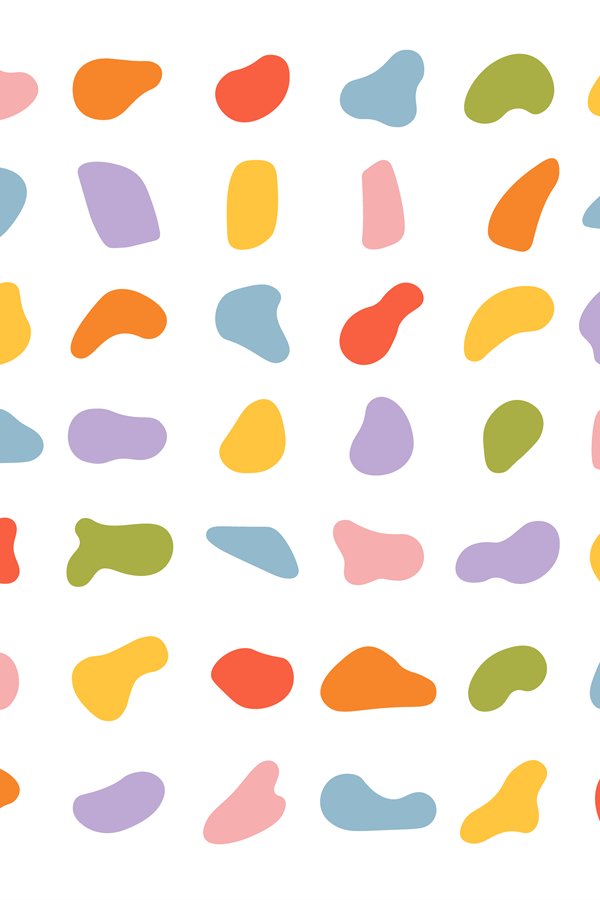 Various blotch. Random color blobs, round abstract organic s