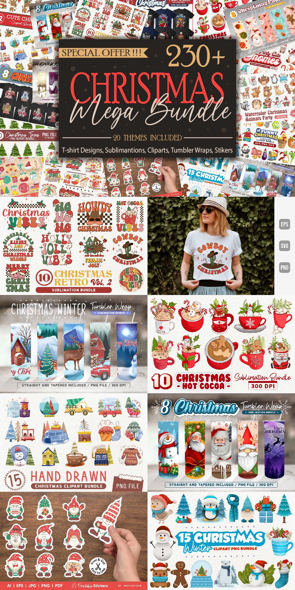 Christmas Mega Bundle | Huge Bundle Christmas Sublimation