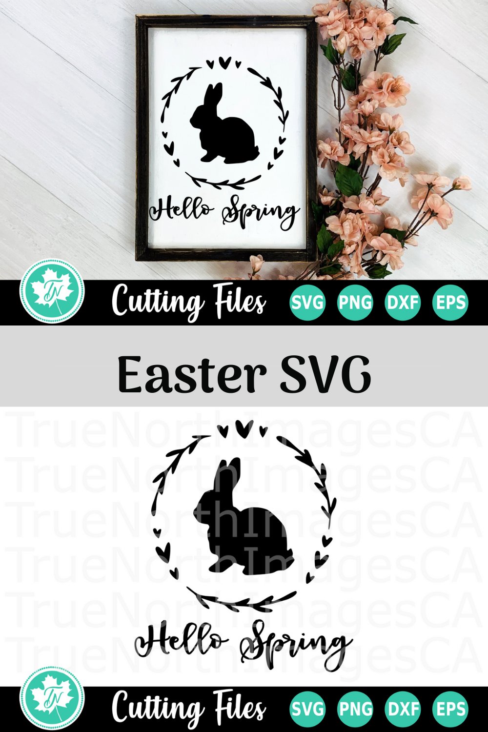Easter SVG | Hello Spring SVG | Easter Bunny SVG