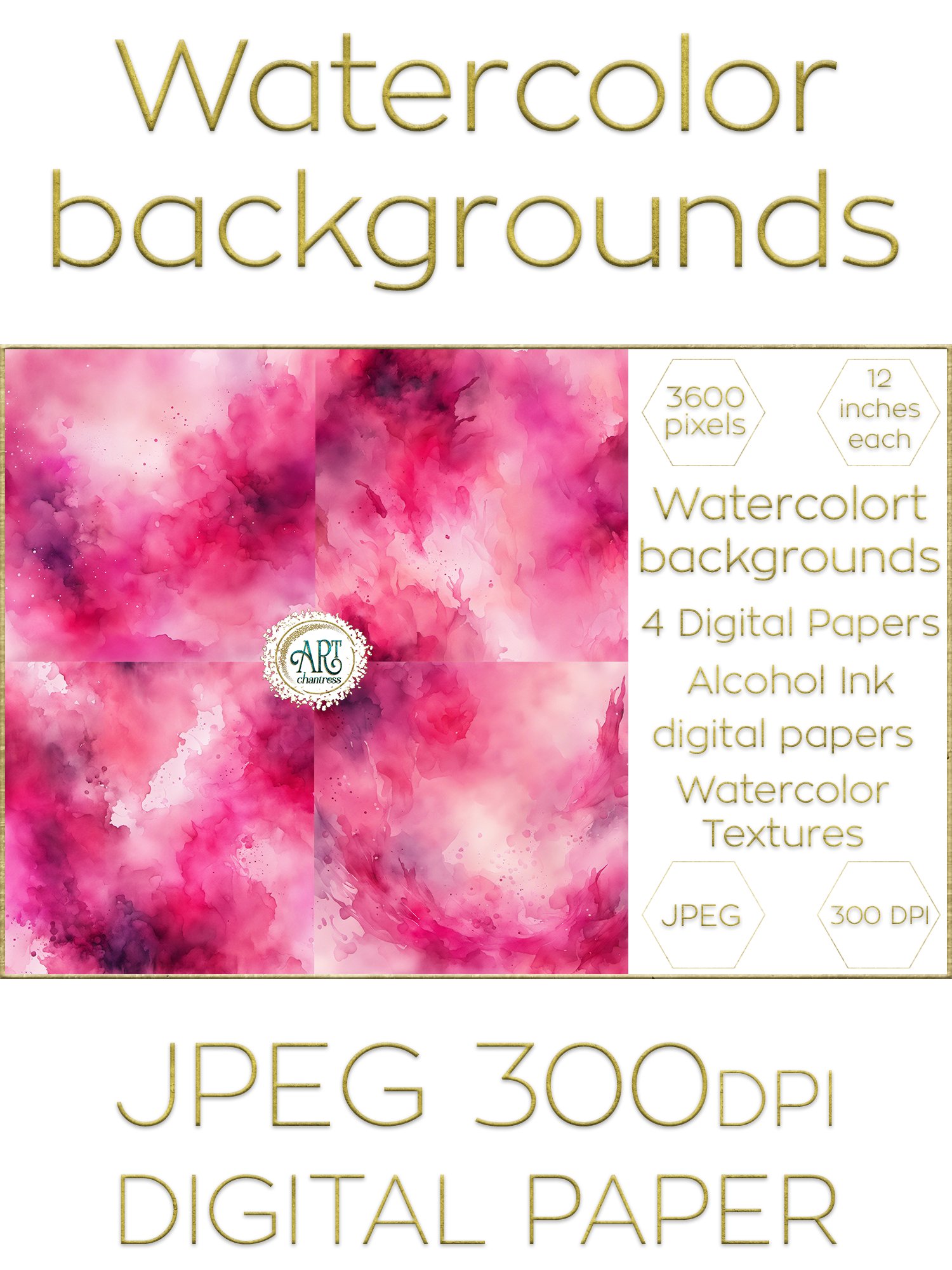 Alcohol Ink digital papers abstract backgrounds (2897915)