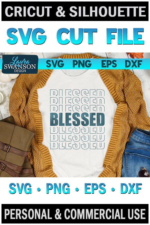 Blessed Stacked SVG (357746)