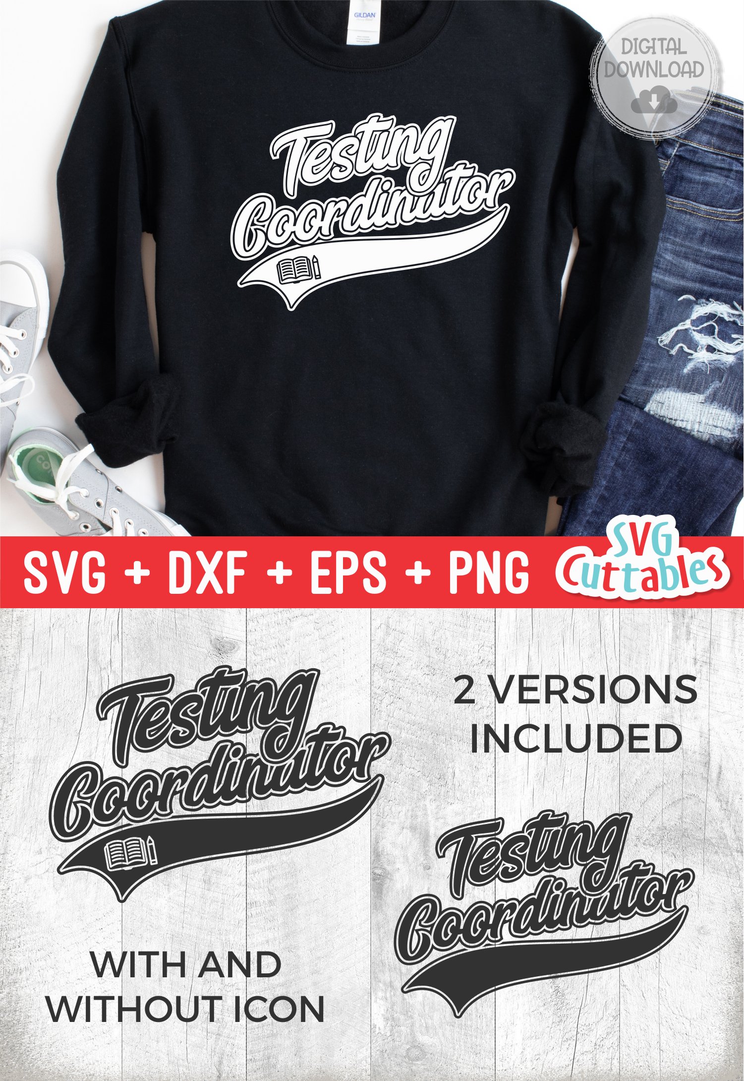 Testing Coordinator SVG | School Teacher Swoosh