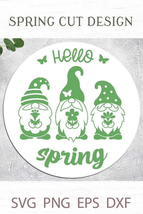 Spring gnomes svg cut file