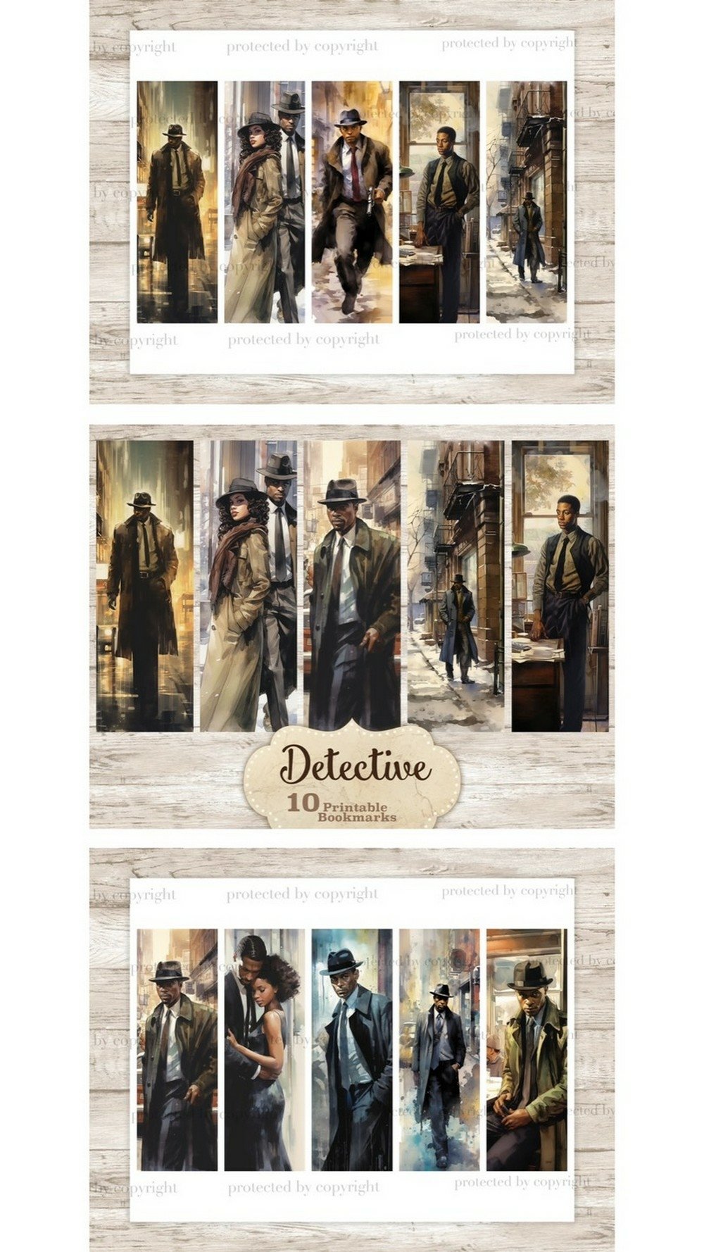 Detective Printable | Bookmark Designs