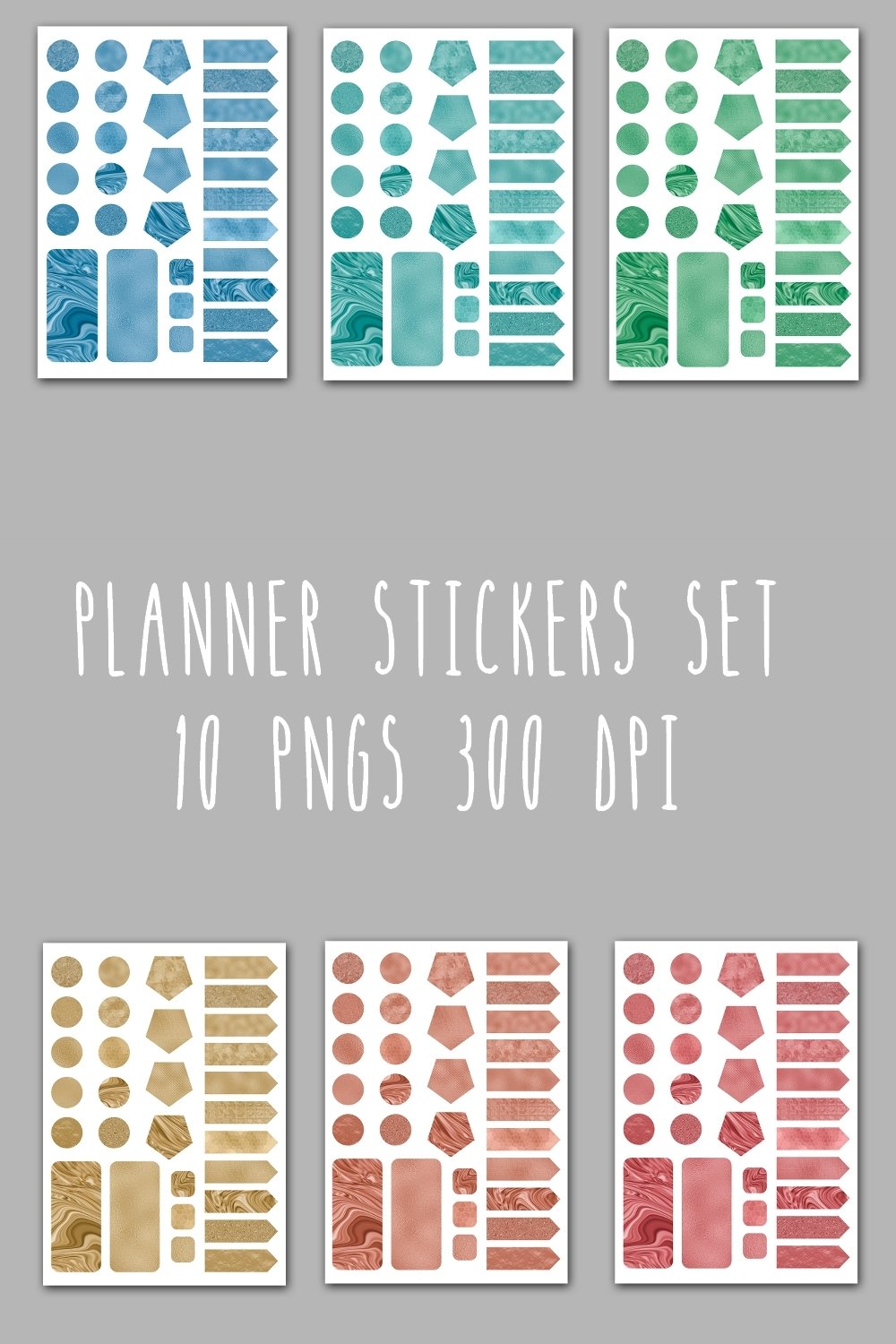 Planner stickers set