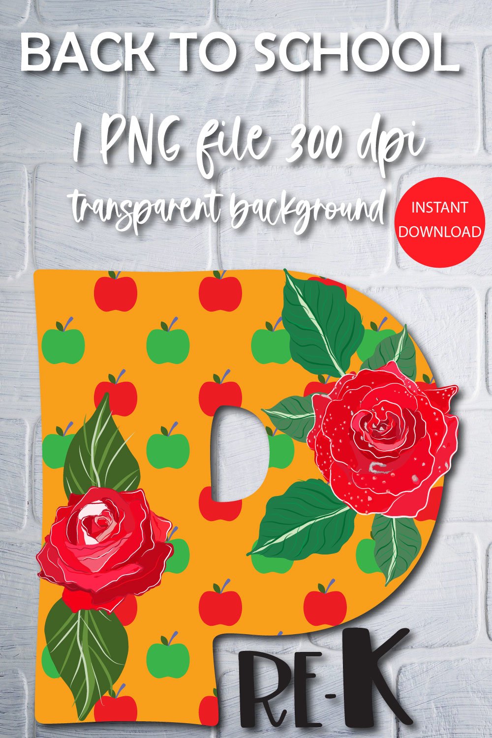 Back to school sublimation - preK PNG file