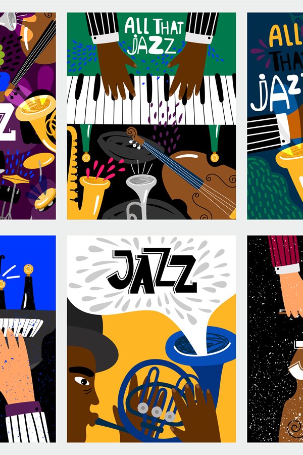 Jazz music banners