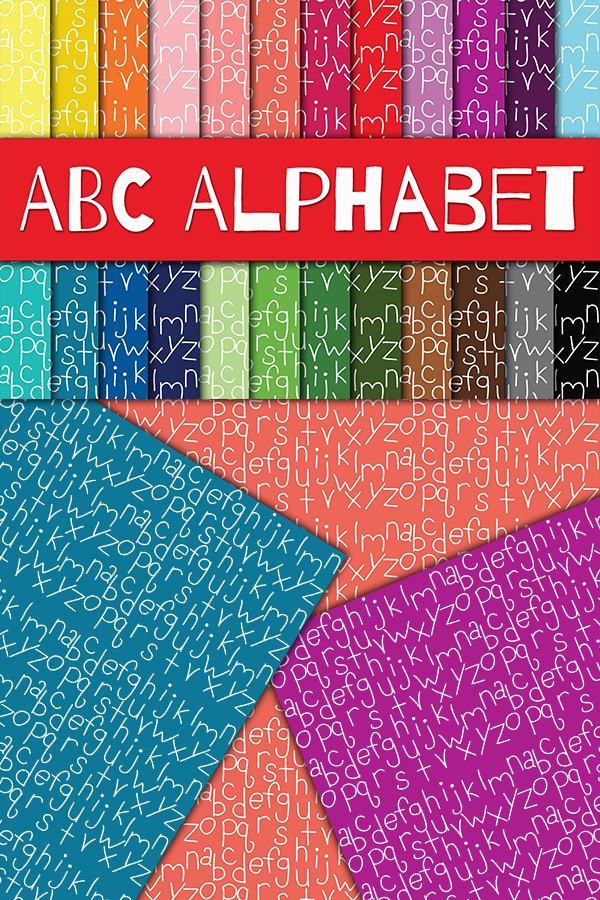 ABC Alphabet Digital Papers