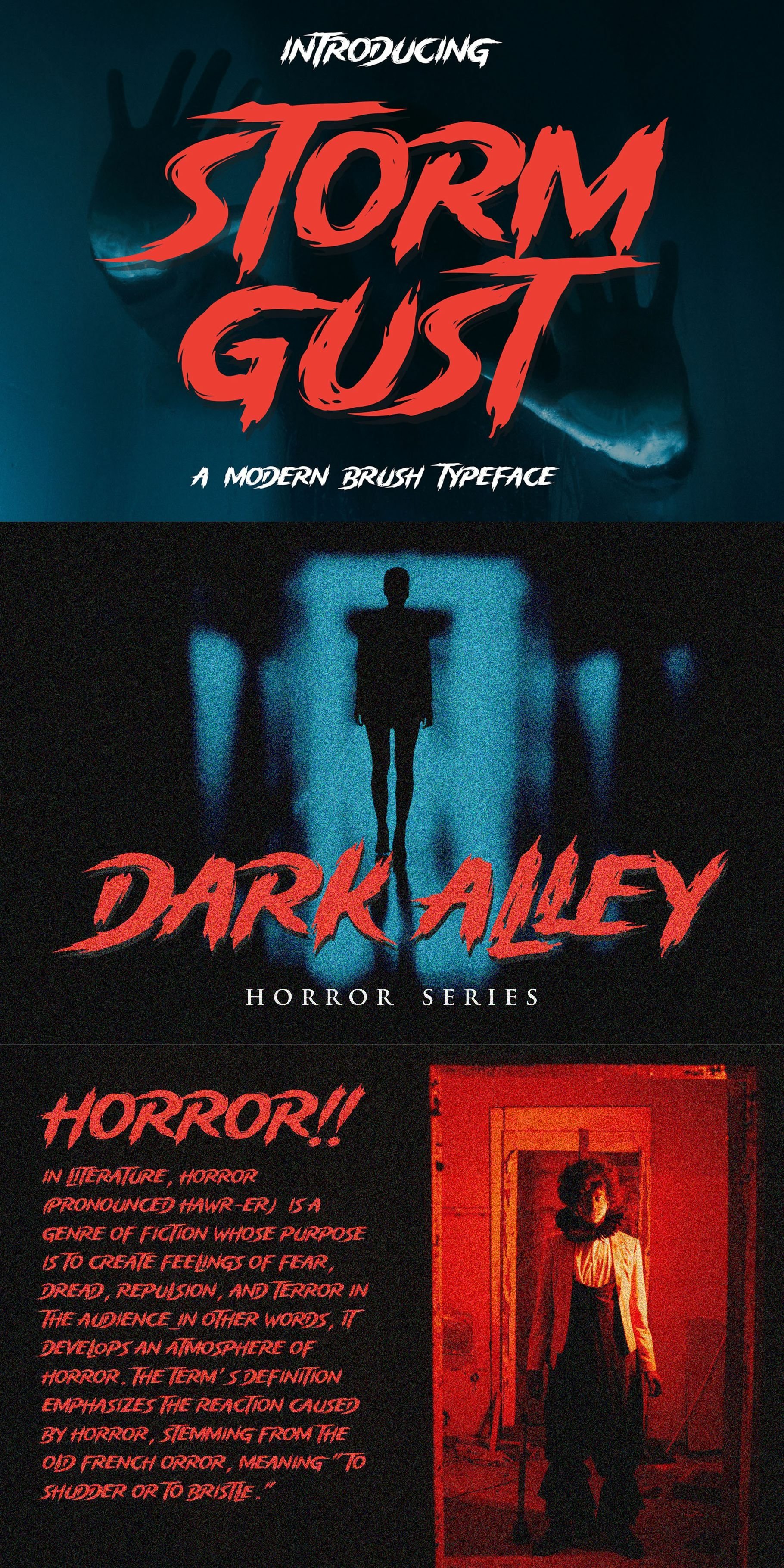 Storm Gust - Horror Font