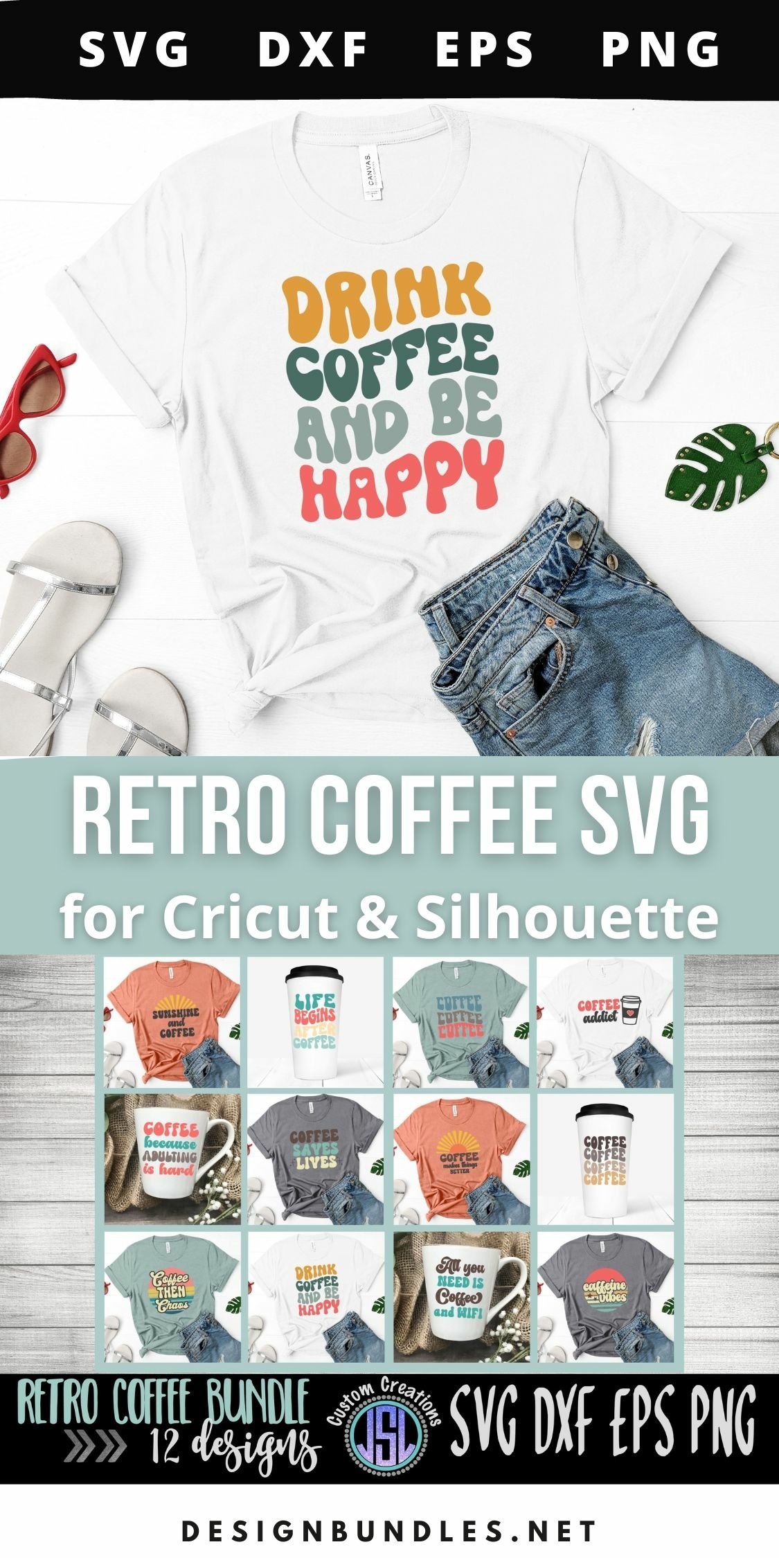 Retro Coffee SVG Bundle