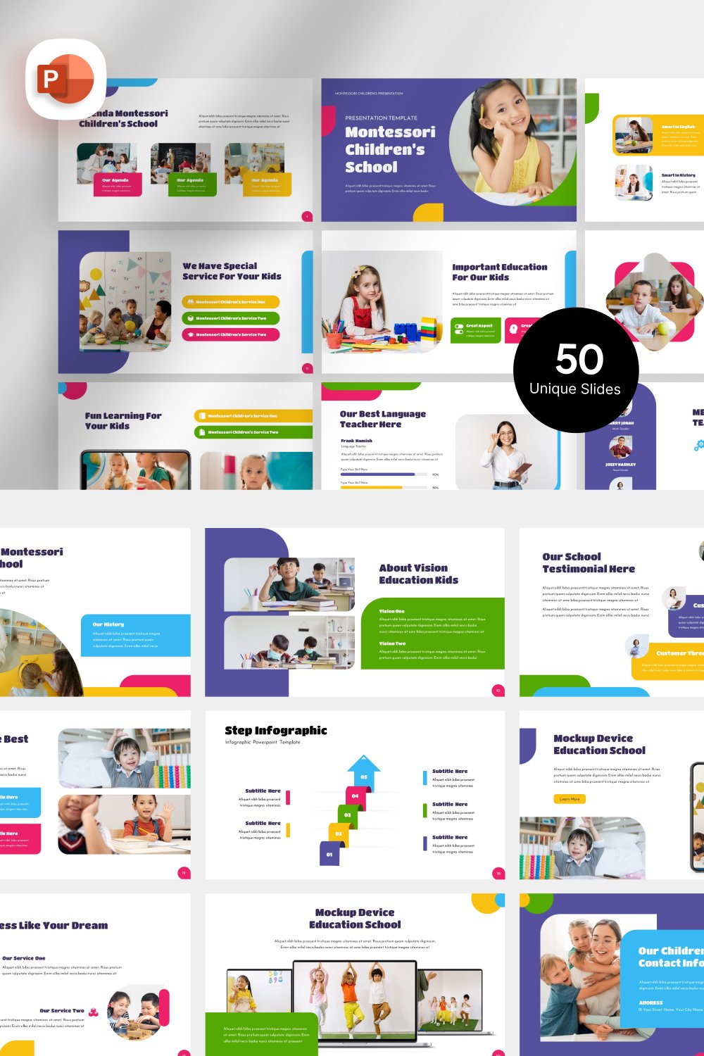 Montessori School Presentation Template