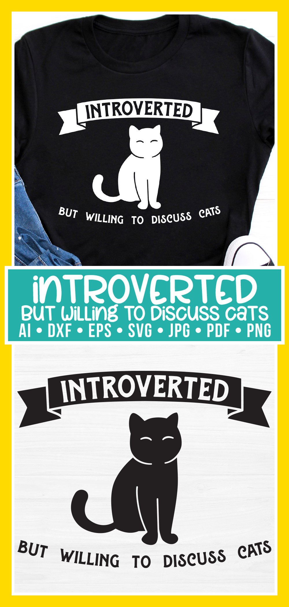 Introverted but willing to discuss cats SVG
