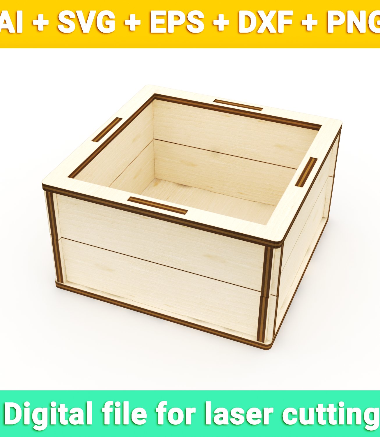 Expandable tray vector for CNC svg vector file