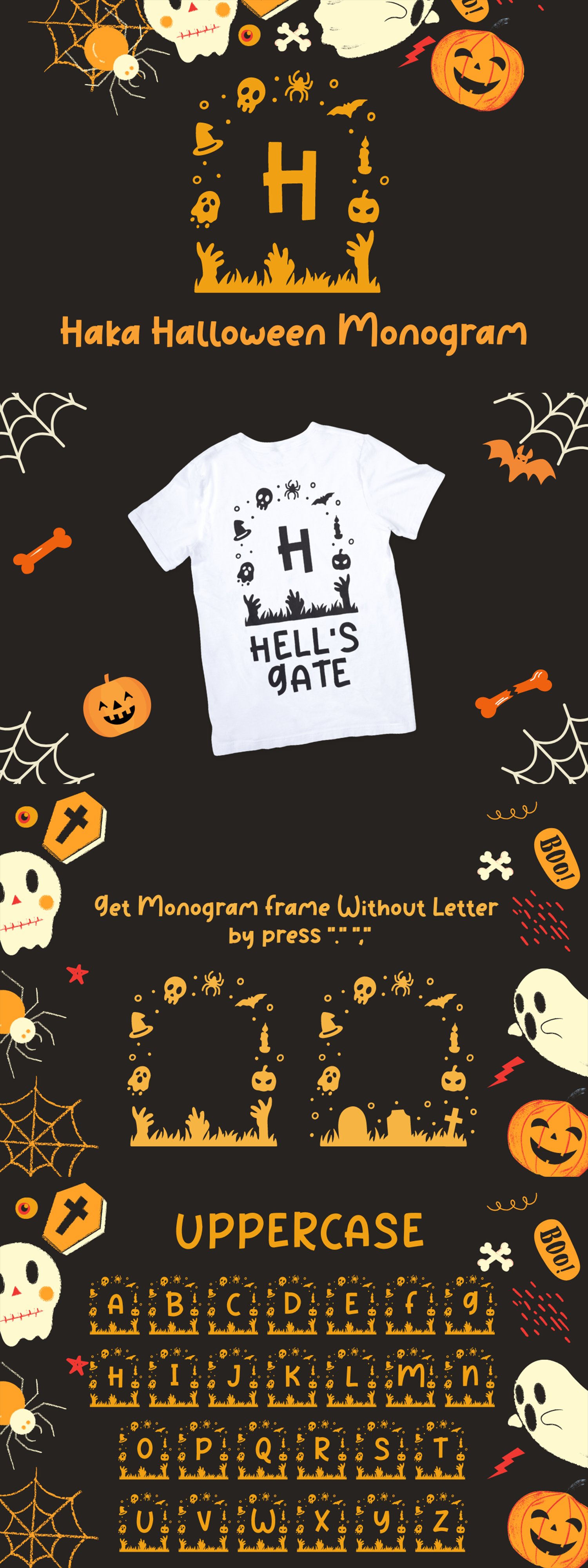 Haka Halloween Monogram