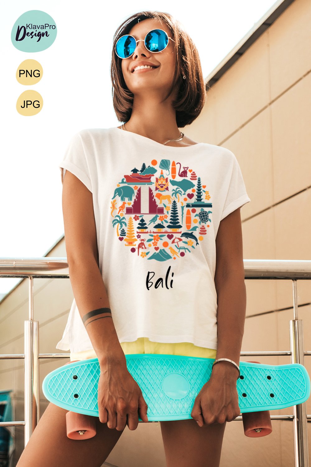 Bali Island, Indonesia vacation Sublimation Design | 300dpi