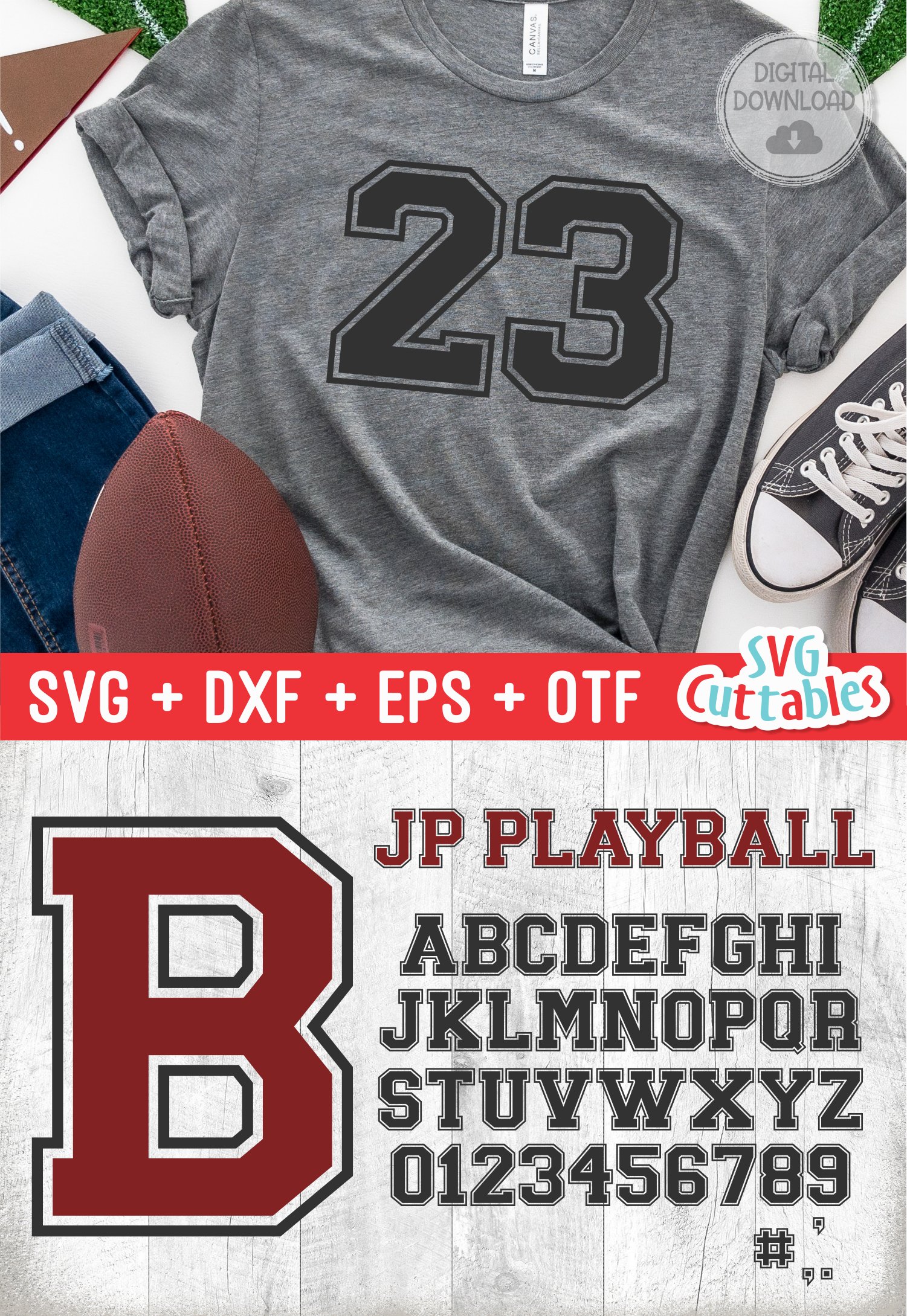 JP Play Ball | Athletic Font | Collegiate Font