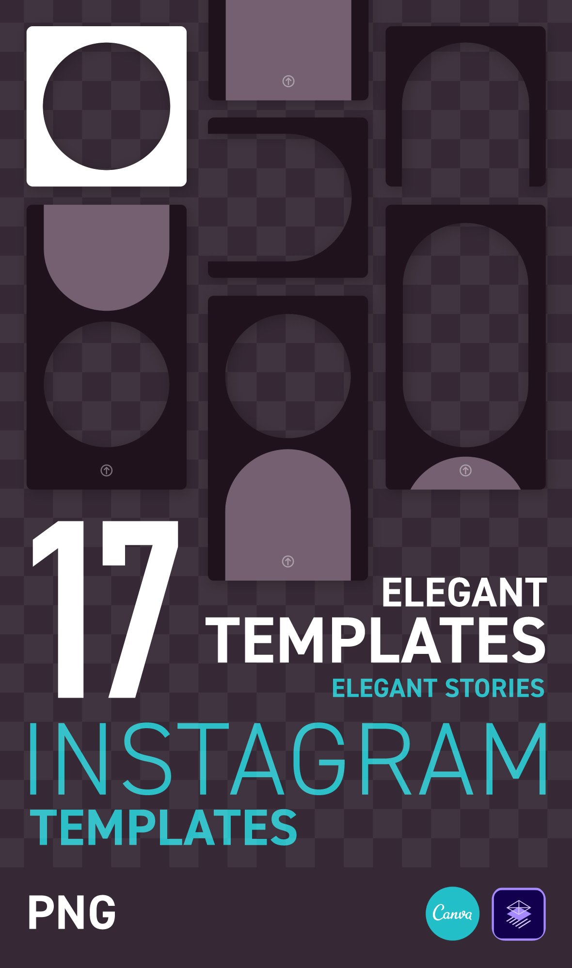 Instagram Frames & Templates - 17 Canva Post & Story & Reel