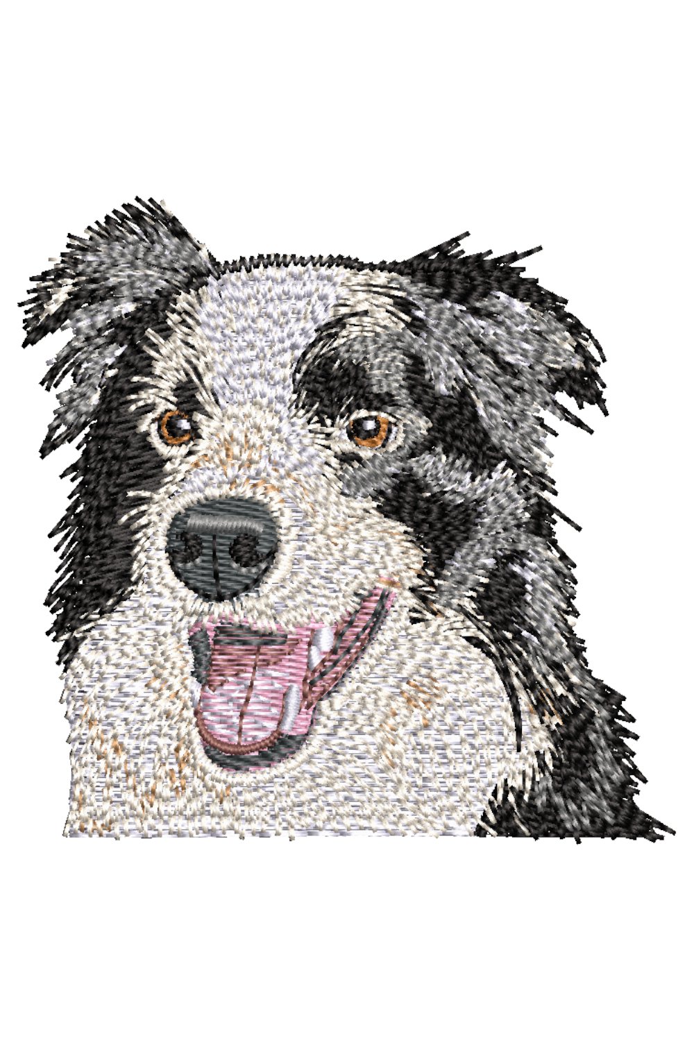 Border Collie machine embroidery file