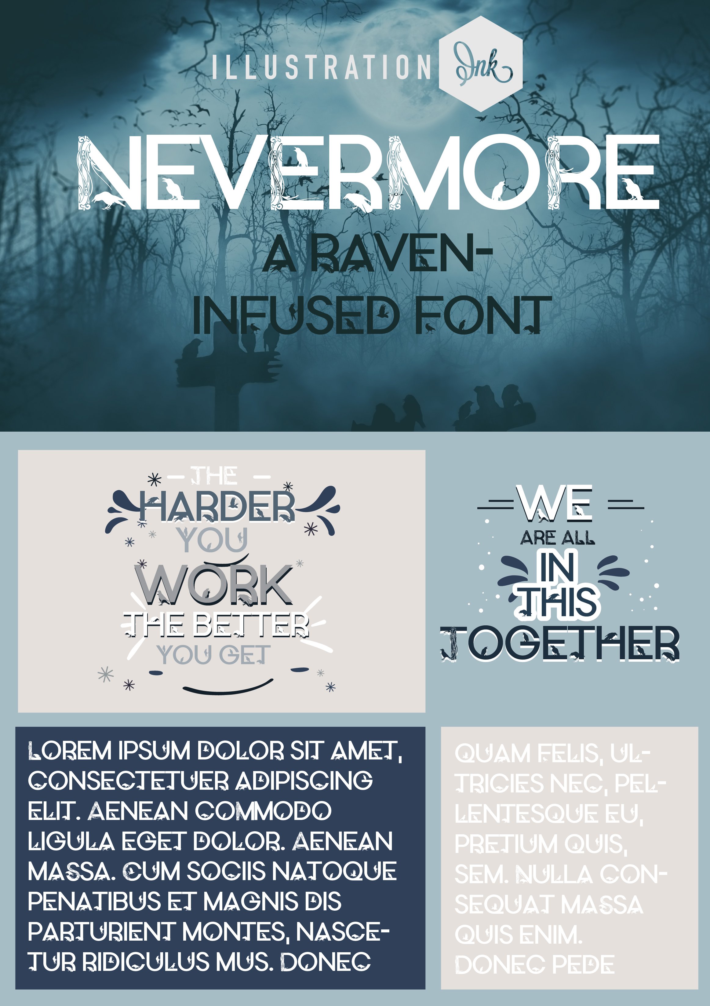 Hand-crafted, spooky, Halloween font