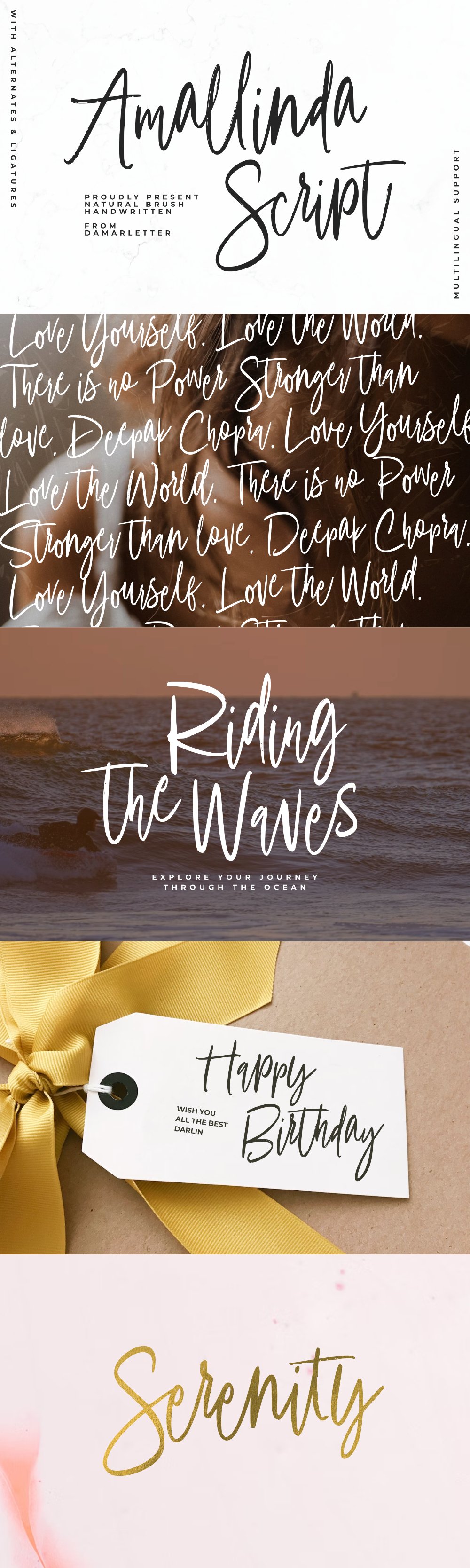 Amallinda Script Handwriting