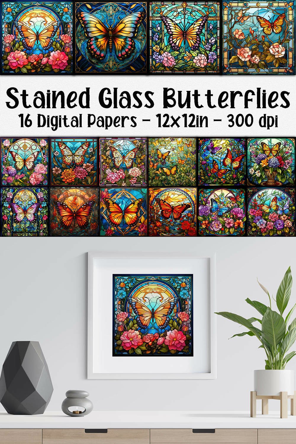 Seamless Cherry Blossoms Digital Paper