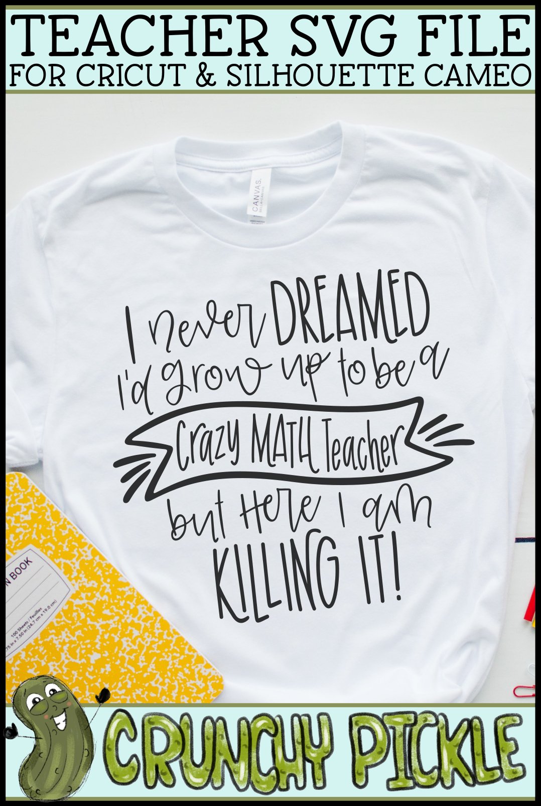 Crazy Math Teacher SVG File