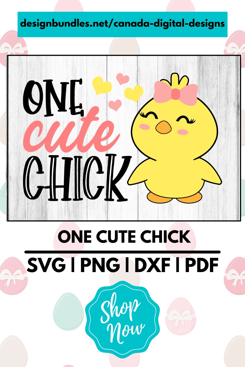 One cute chick svg cut file - Kids Easter svg