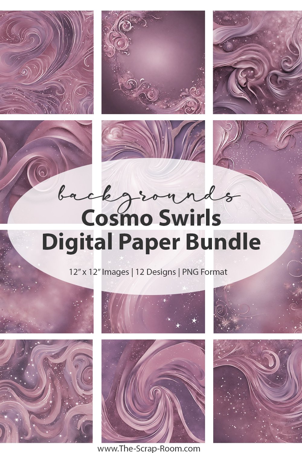 Digital Paper, textures, pattern, printable: Rose swirl