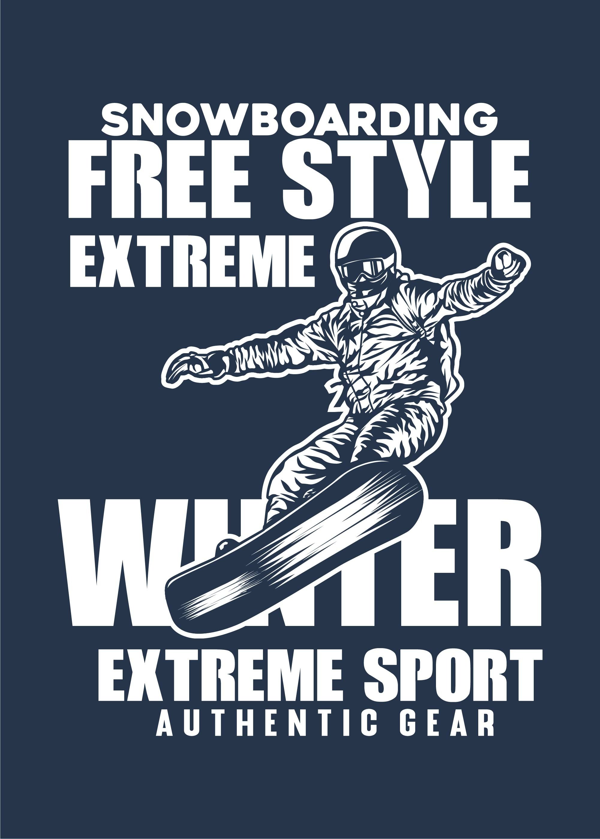 Snowboarding extreme poster