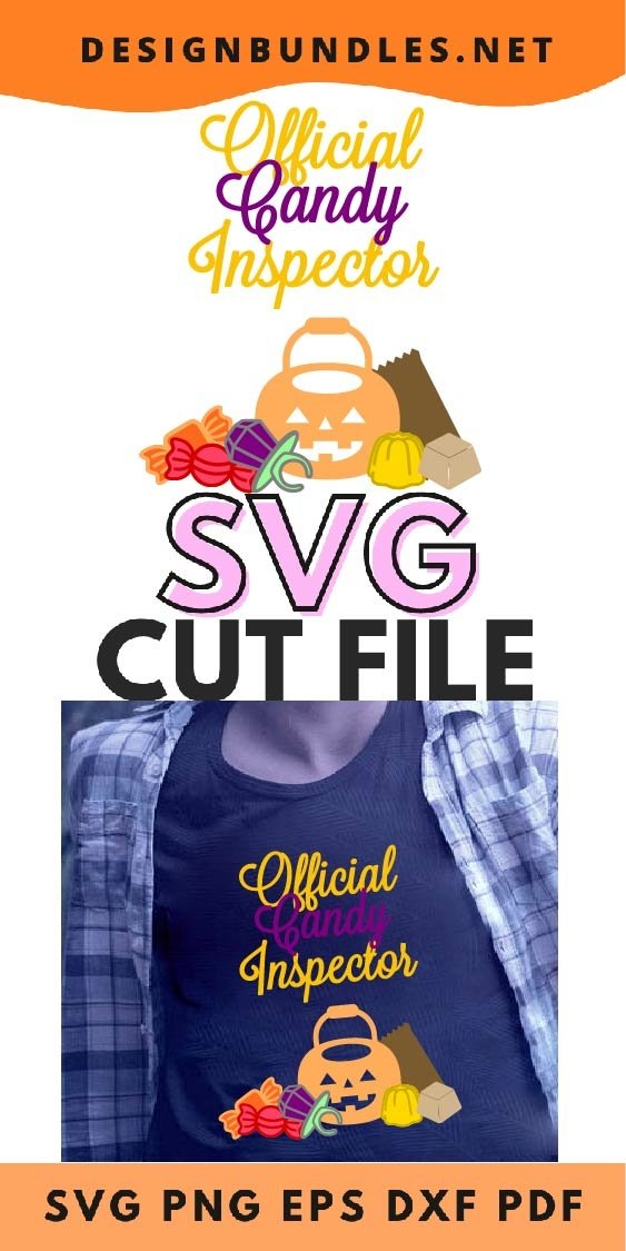 Official Candy Inspector Halloween Design SVG Cut File
