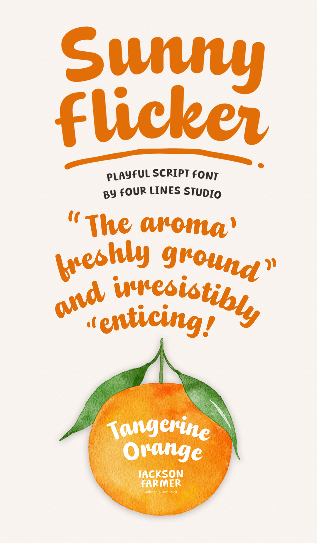 Sunny Flicker Playful Script Font