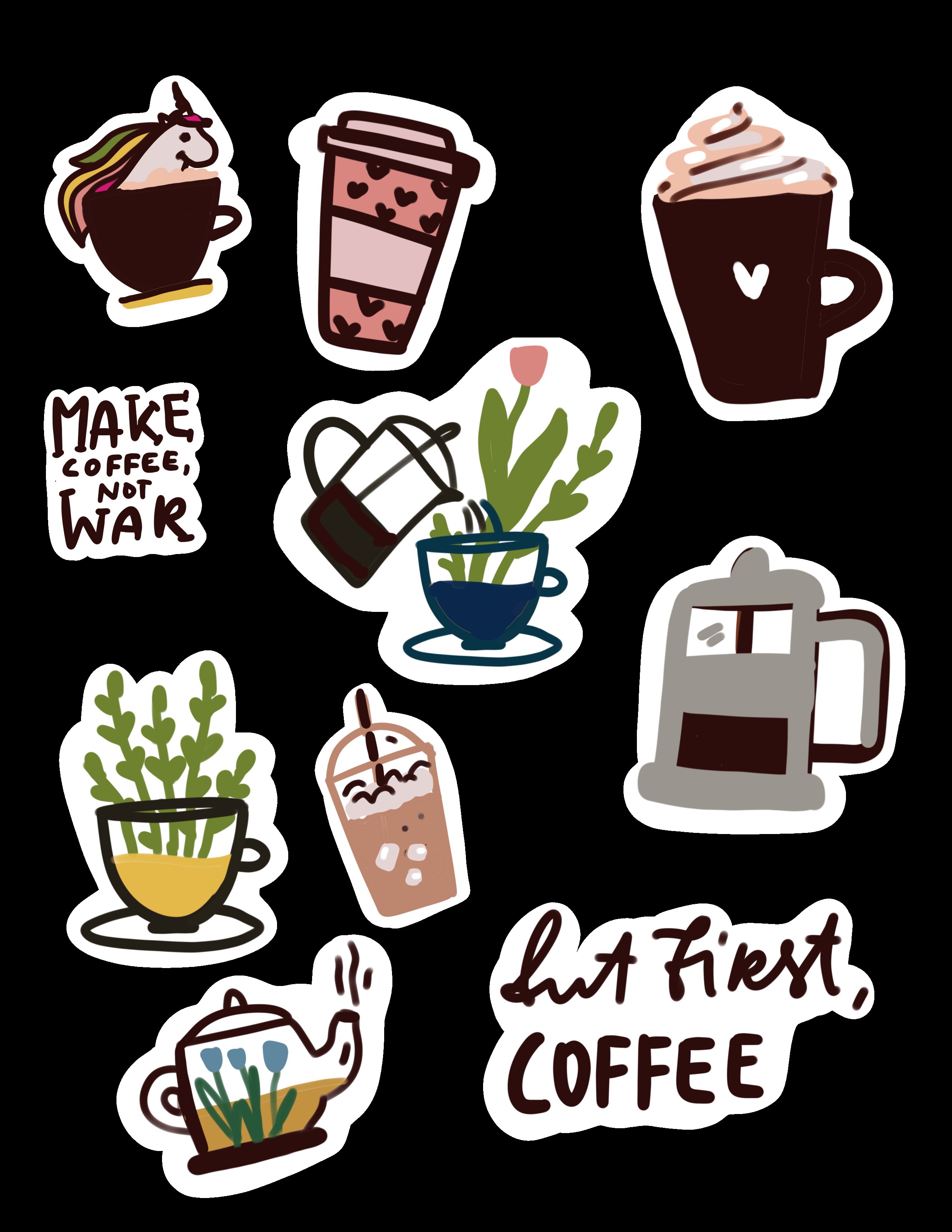Stickers for planners | Coffee sticker bundle vol.2