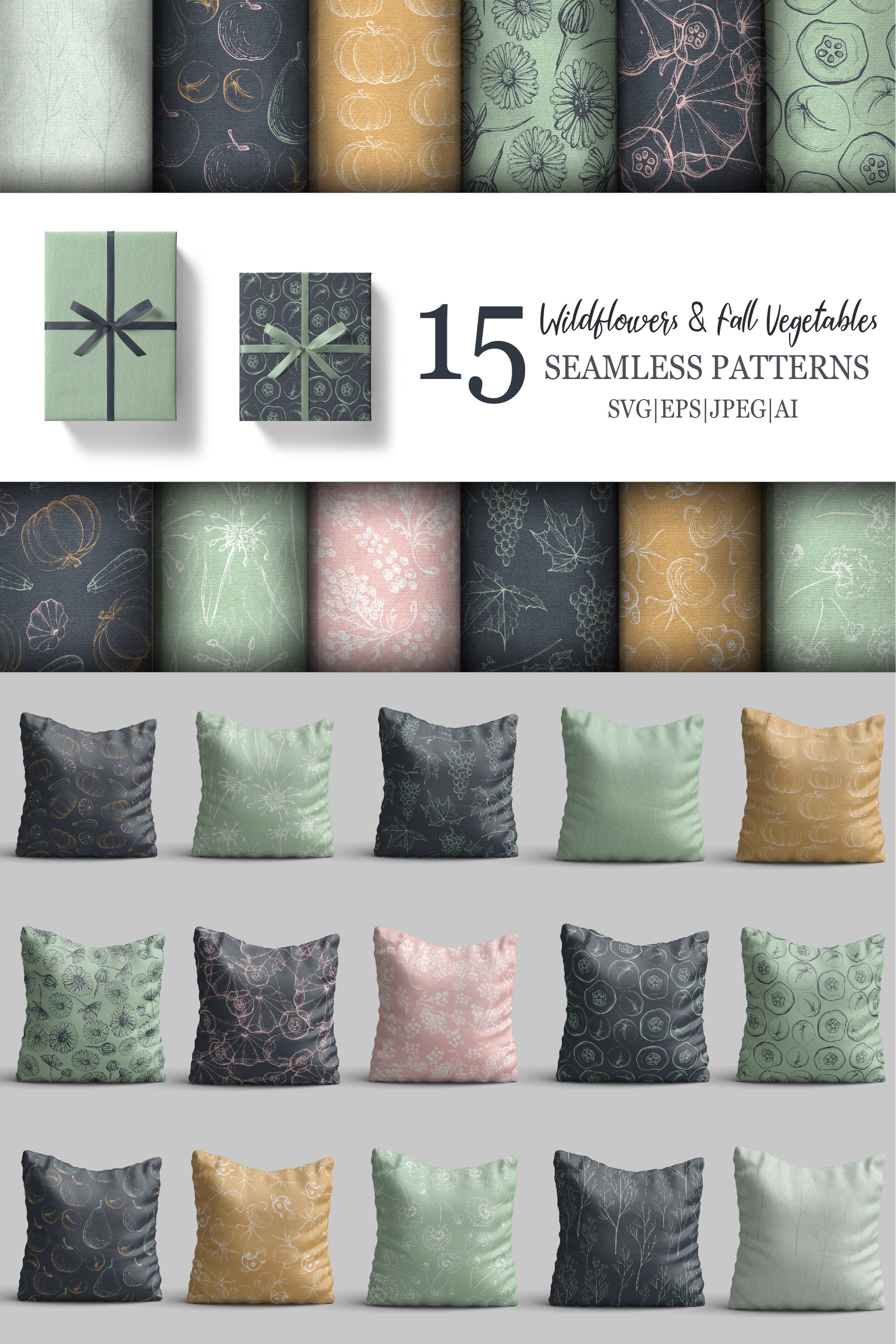 Wildflower & Fall Vegetable Patterns