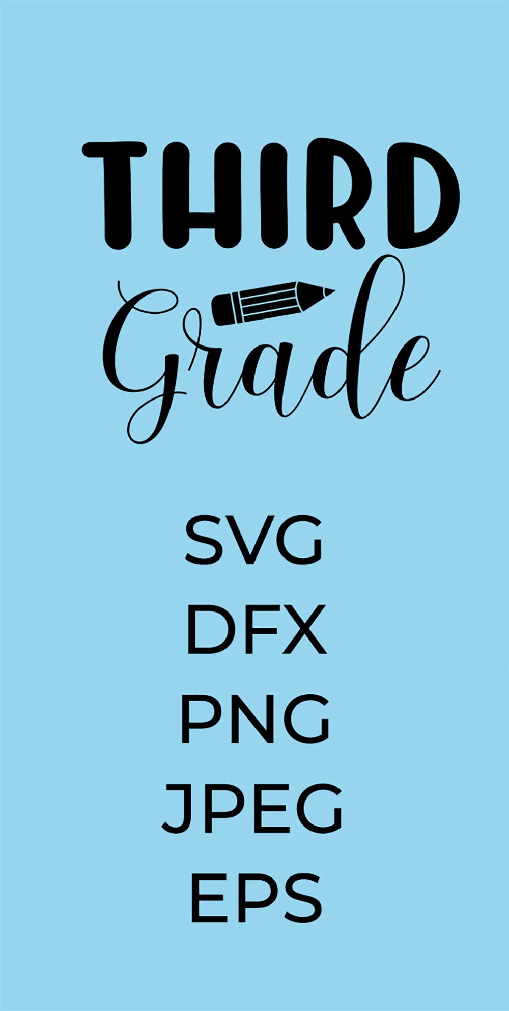 Third Grade SVG. 3rd Grade. 1st Day of School Shirt Design