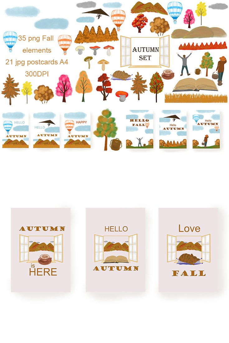 Fall. Autumn. Fall clip art. Camping. Sport.
