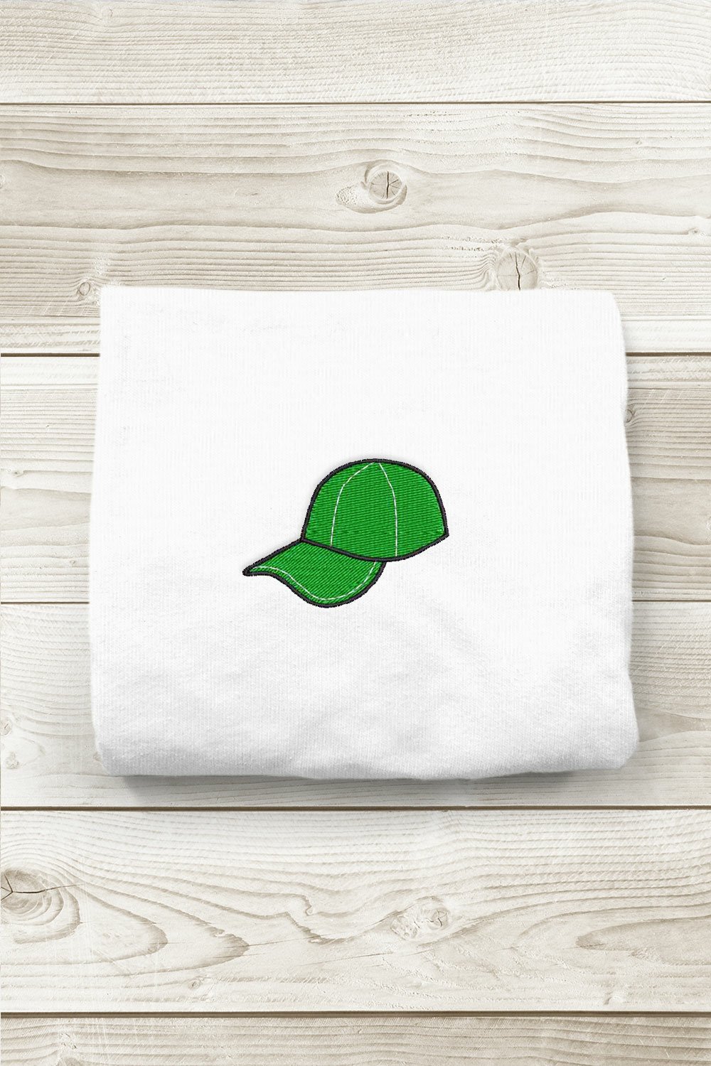 Angled Baseball Cap Mini Embroidery File