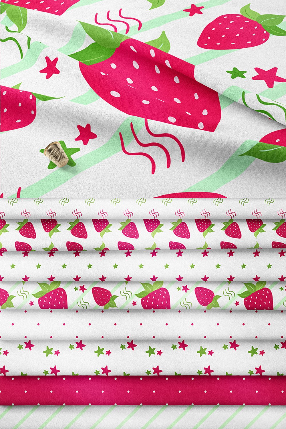 Strawberry pattern, Summer strawberry digital (1959594)