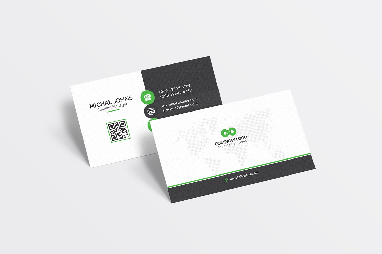 Modern visiting card design template (1223364)