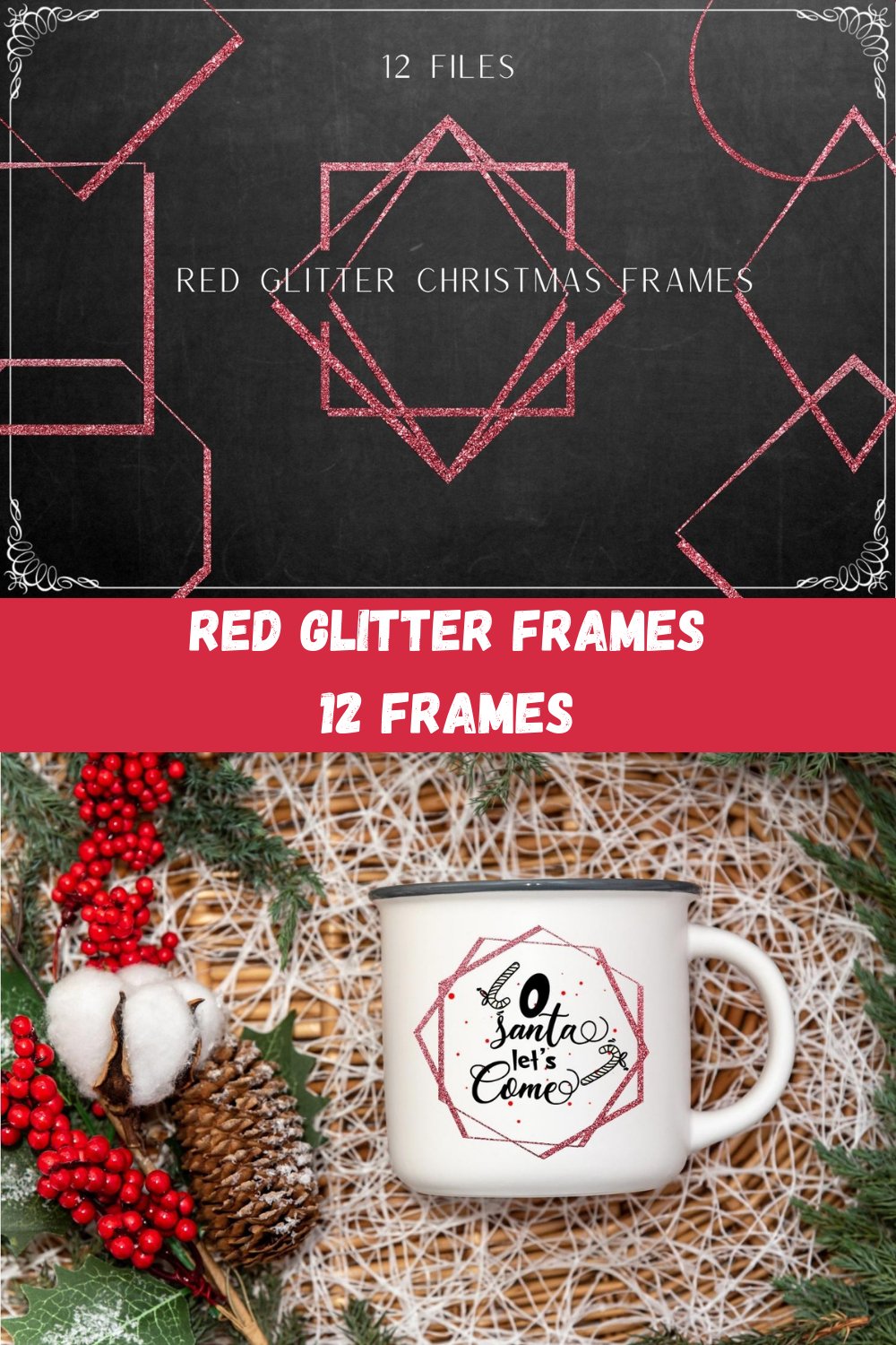 Red Glitter Frames (2492101)