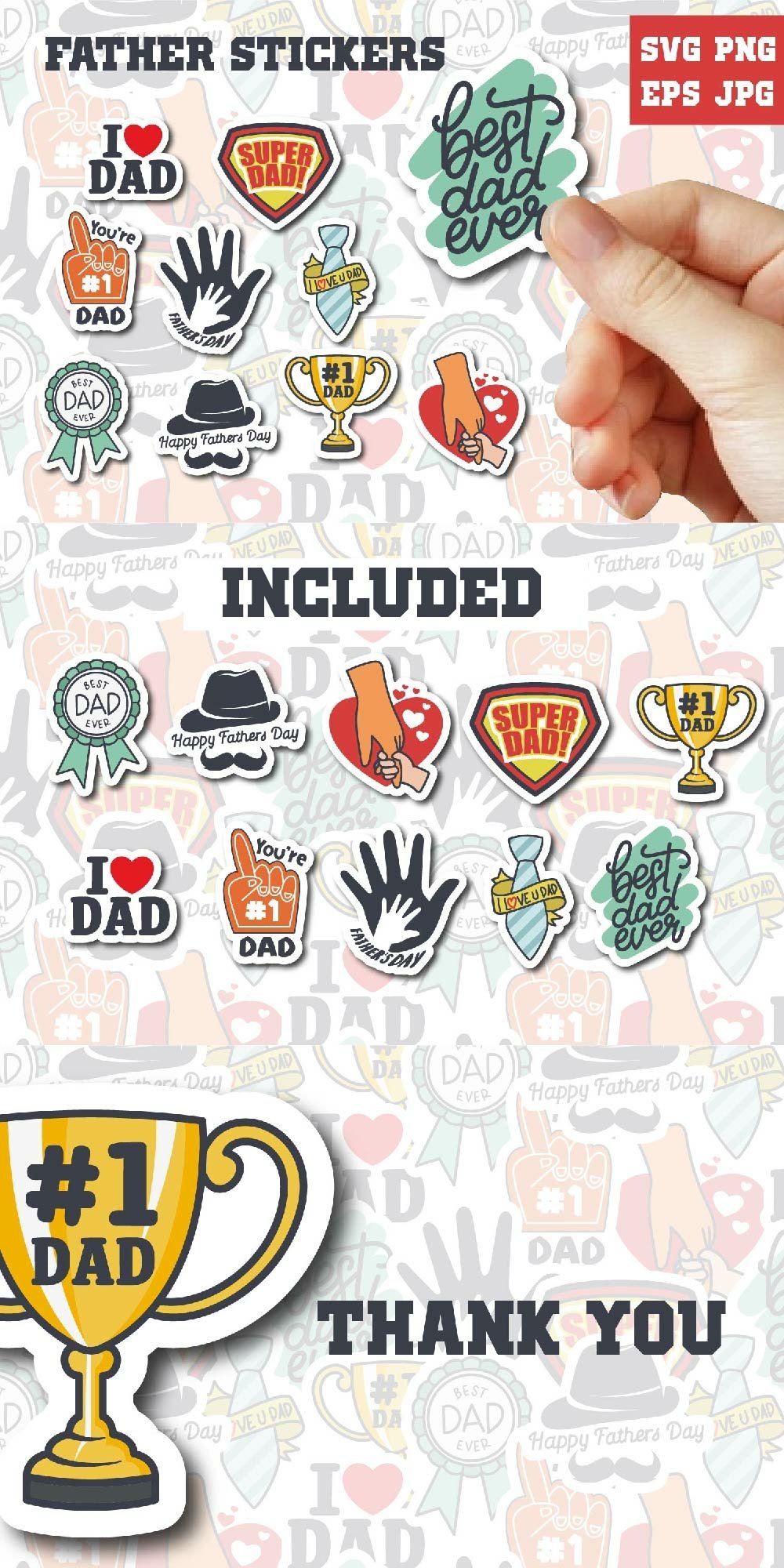 Father Stickers Printable