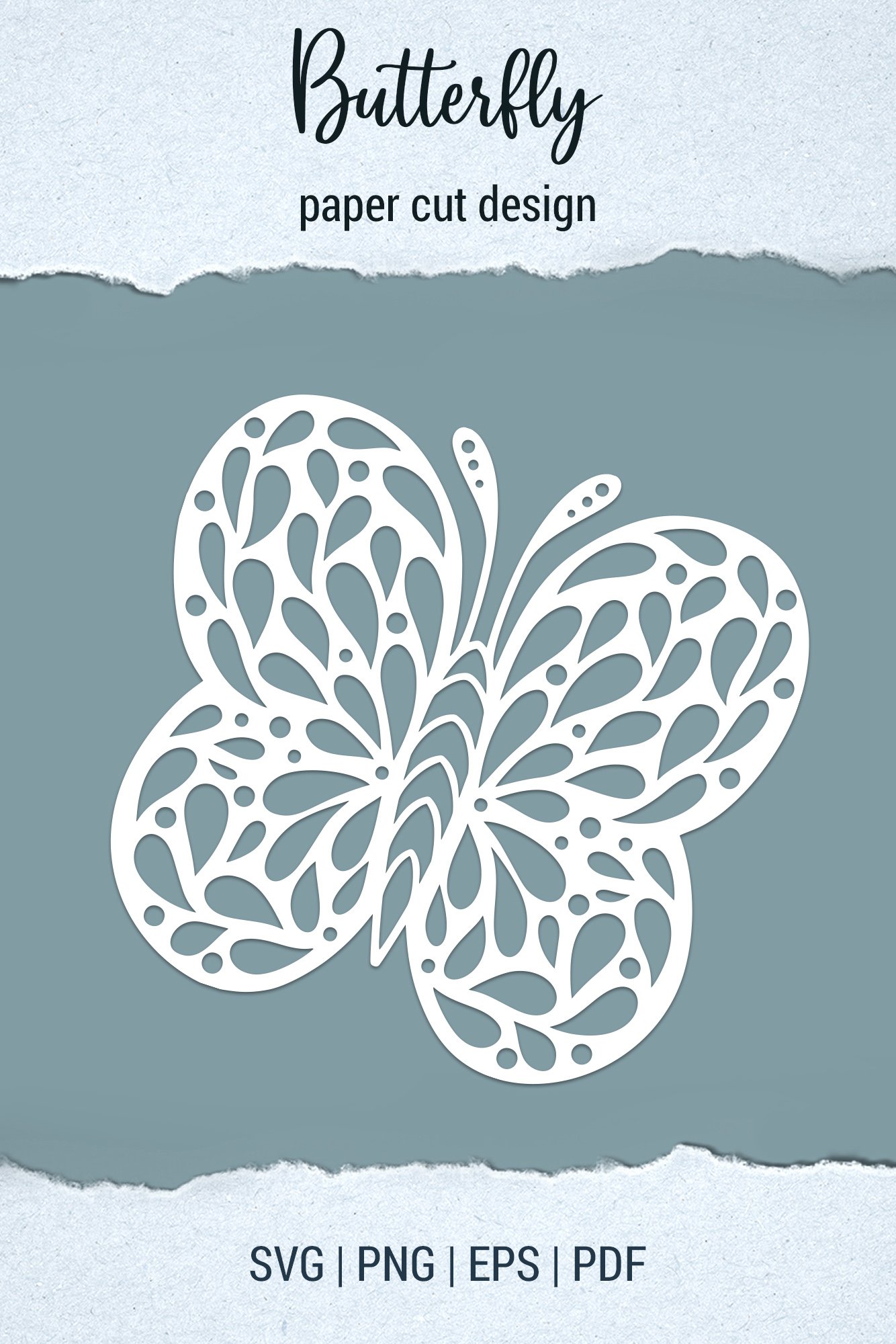 Butterfly paper cut design for Cricut and (939428)