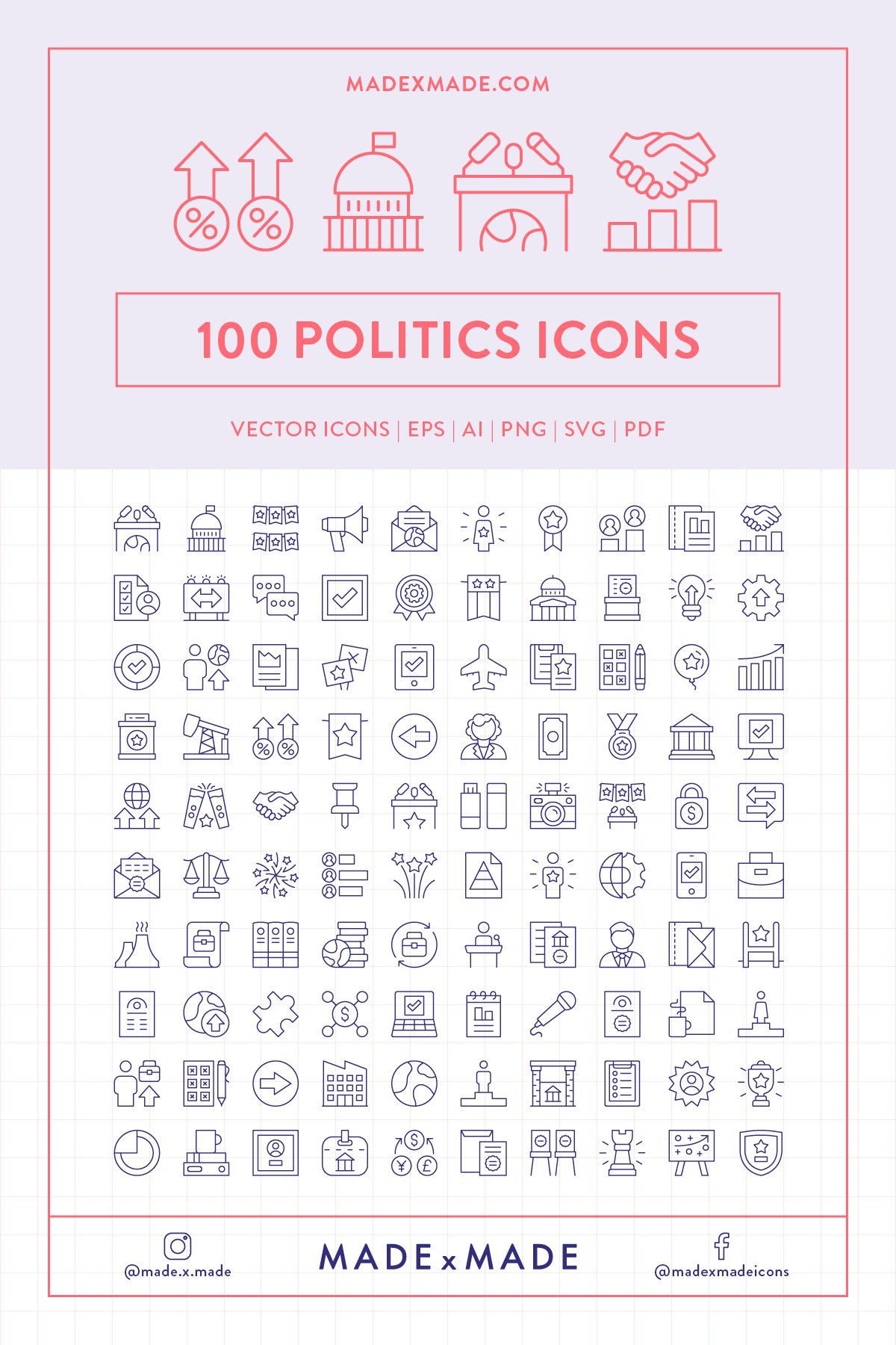 Line Icons - Politics