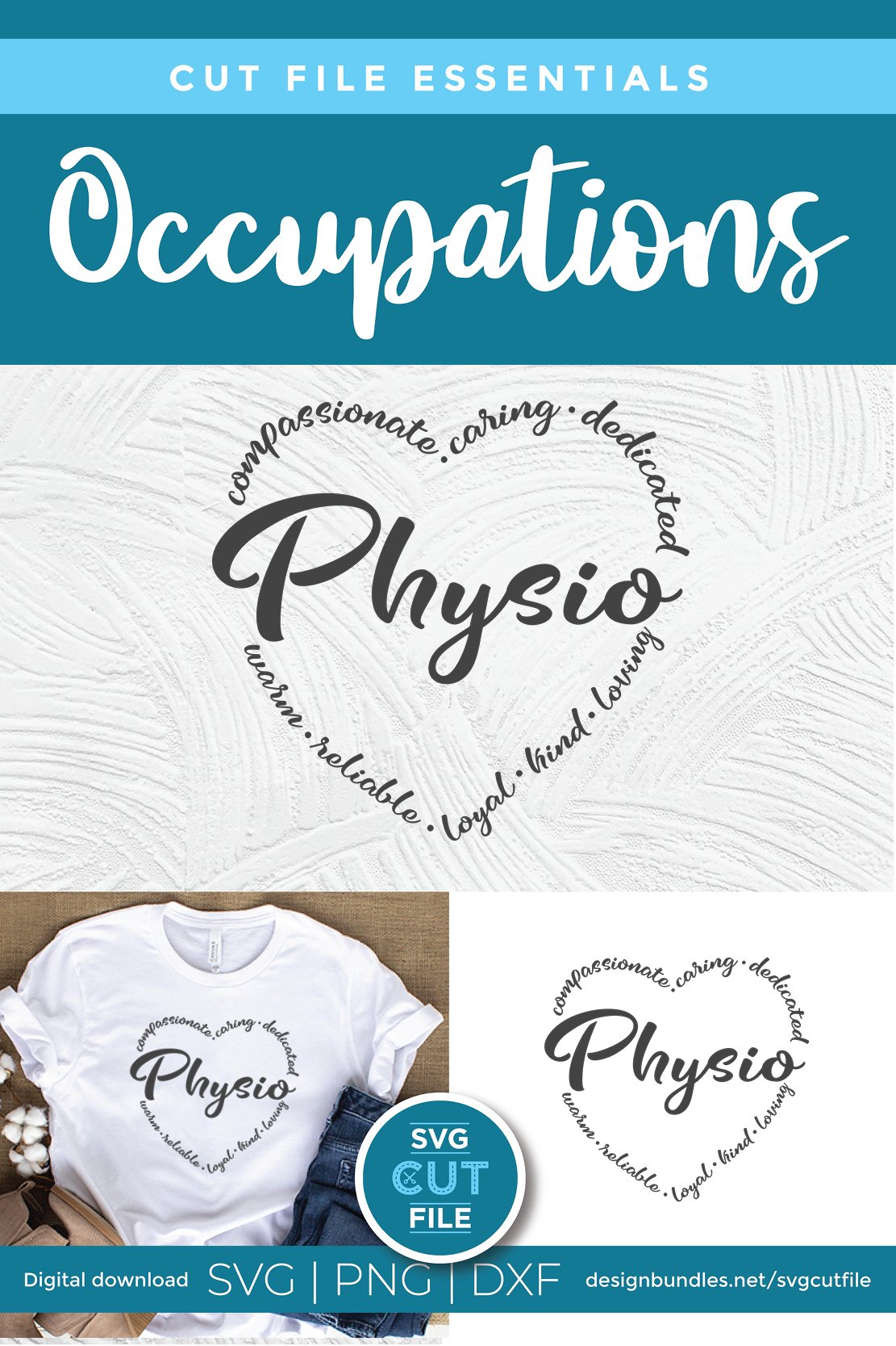 Physio svg, a Physiotherapist svg file for crafters