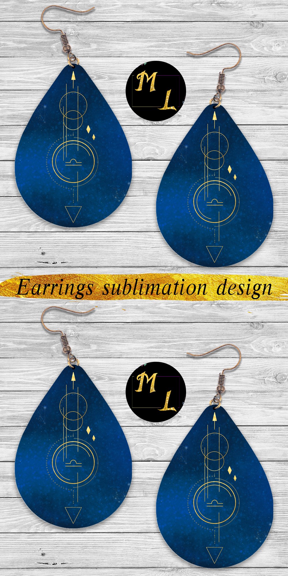 Libra Zodiac earrings png,Horoscope earrings png design