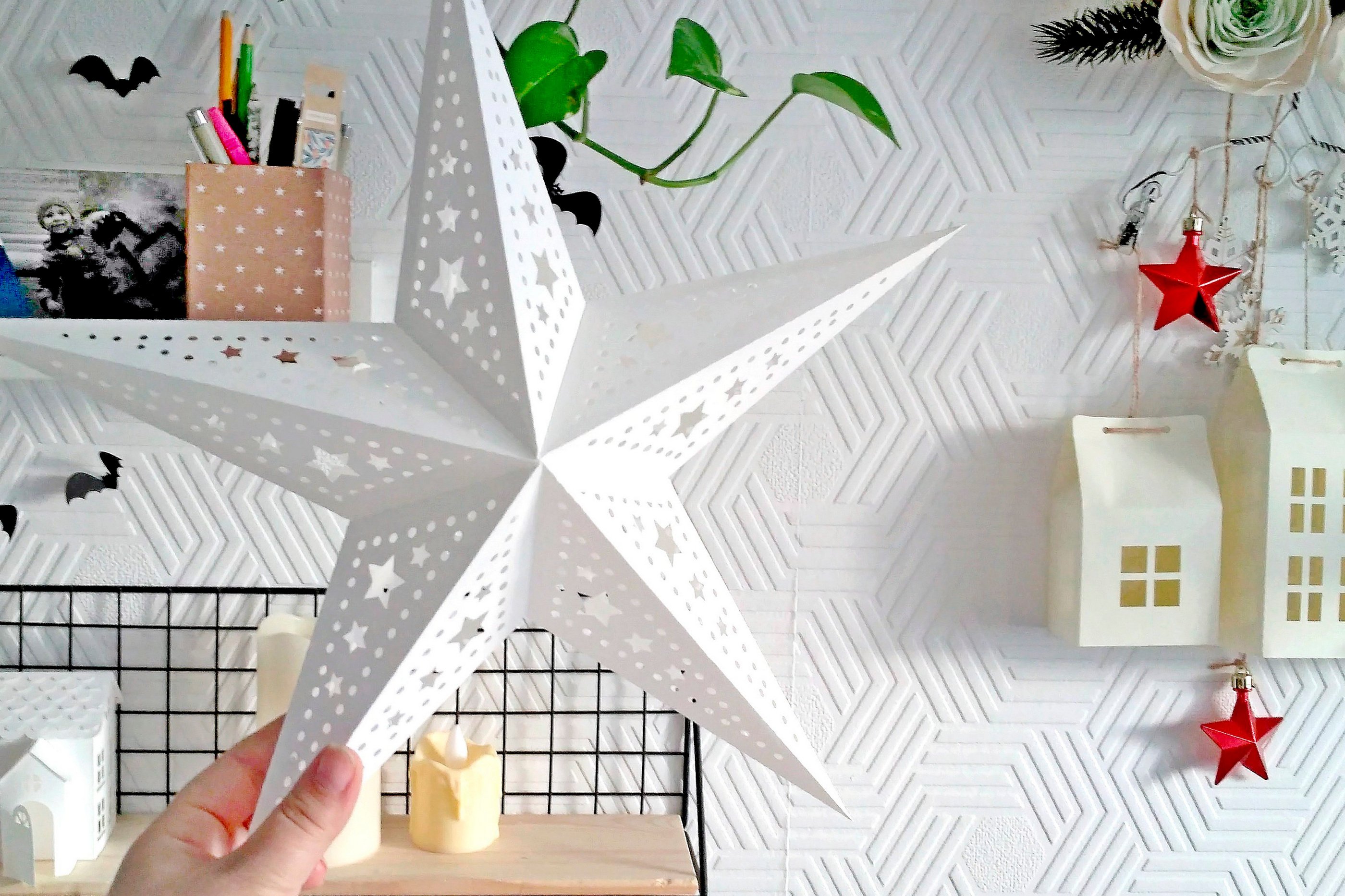 3D Paper Star Lantern Cricut SVG Cut File 1680437 SVGs Design Bundles